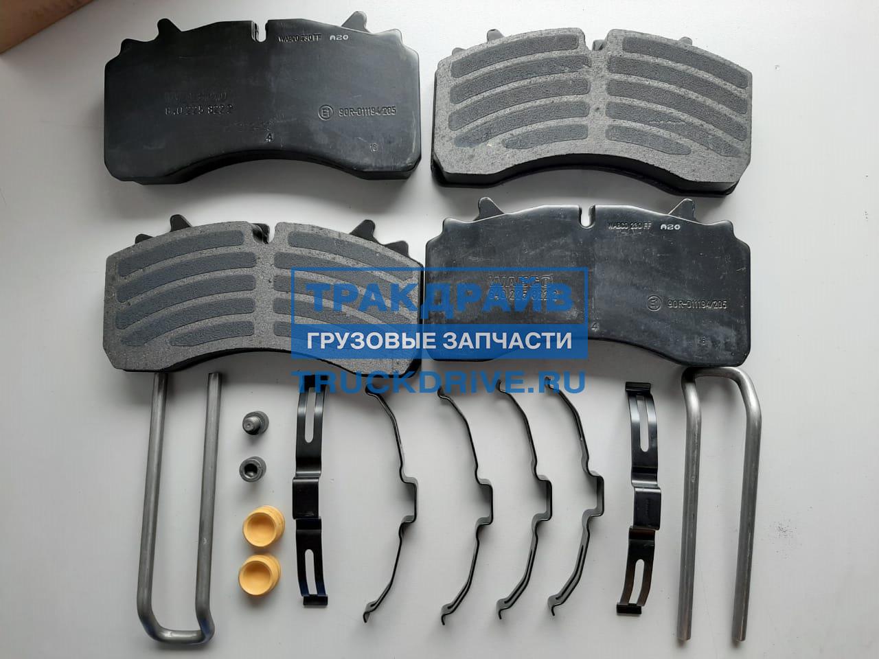 Колодки тормозные Wabco MAXX 22т. комплект - можно ставить 29162 ...