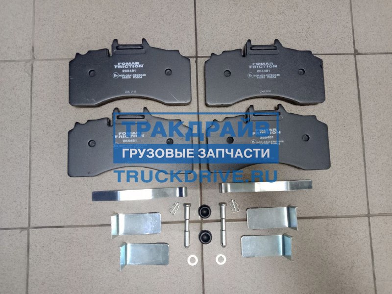 Накладки тормозные дисковые WVA 29228 на оси BPW TSB4309/4312 ...