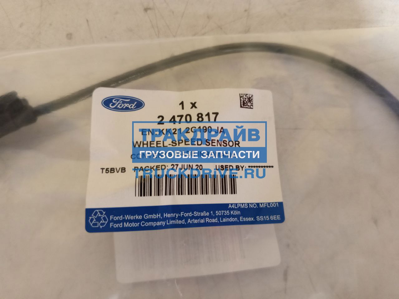 Датчик ABS заднего левого колеса для Ford Transit 2014> 2470817 FORD ...