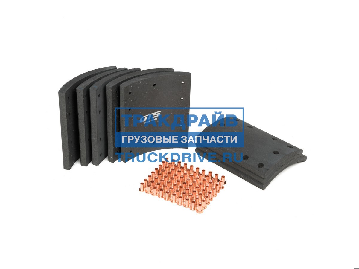 Барабанные тормозные накладки (с уст.компл, стандарт)/ROR/WVA 19604 ...