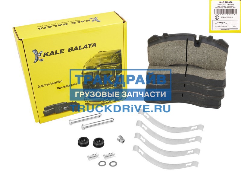 Колодки тормозные дисковые BPW MAN MB SAF 2909530014 KALE BALATA купить ...